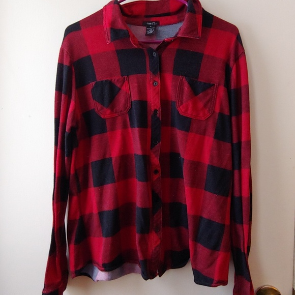 Rue21 | Tops | Red And Black Flannel | Poshmark